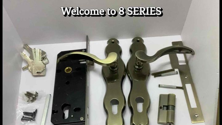 NELON HDB Mortise Lockset / HDB metal gate door lock set (8pcs modern ...