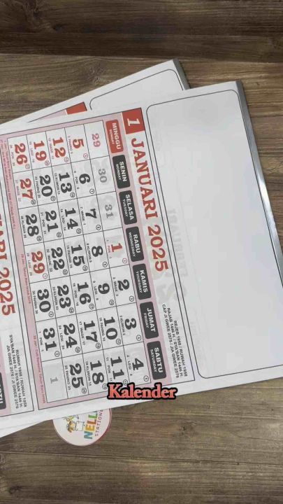 Kalender Kerja Dwibulan Daur Ulang 6 lembar Tahun 2025 | Lazada Indonesia