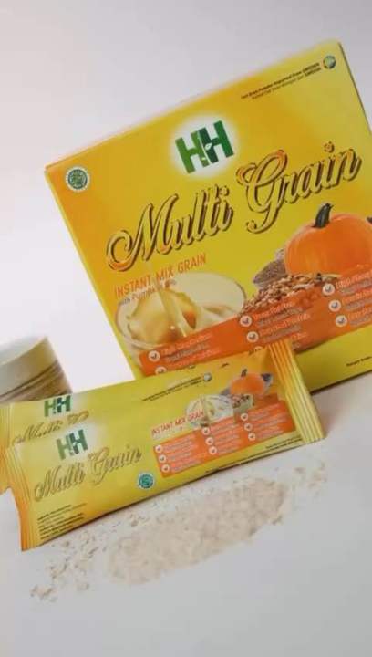 HH Multigrain 1 box 500 gram isi 20 Sachet Multigrain 18 jenis biji ...