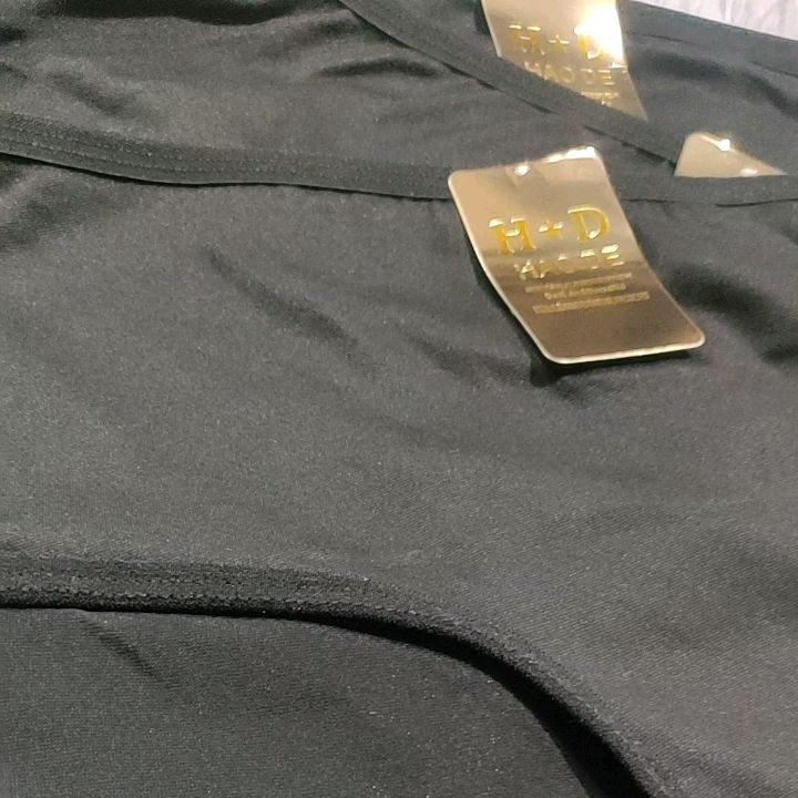 Hd สีดำล้วน4xl ไซส์จัมโบ้แนะนำเอว 36-48นิ้วเหมาะคะ ไซส์ใหญ่ ใหญ่นะ เนื้อผ้านิ่มใน 1 แพ็คมี 10 ...