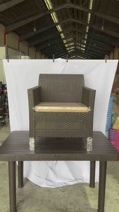 Jolly High Quality Plastic Rattan One Seater Chair With Foam | Lazada PH