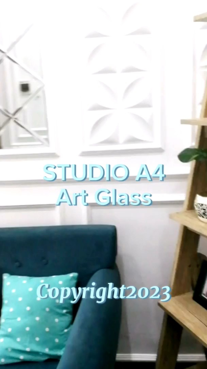 Kaca Cermin bevel 20 X 20 cm tebal 5 Mili kaca tempel cermin estetik ...