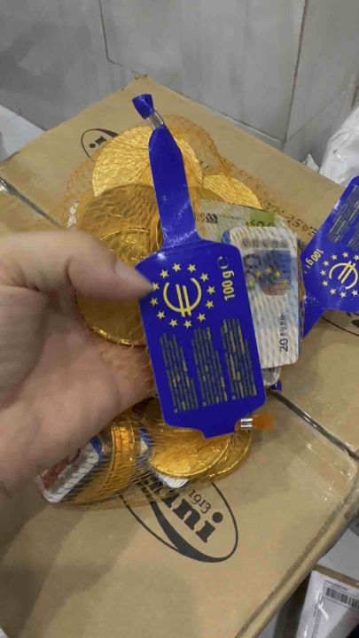 Kẹo Socola đồng tiền Hamlet Milk Chocolate Euro Coins & Banknotes 100g ...
