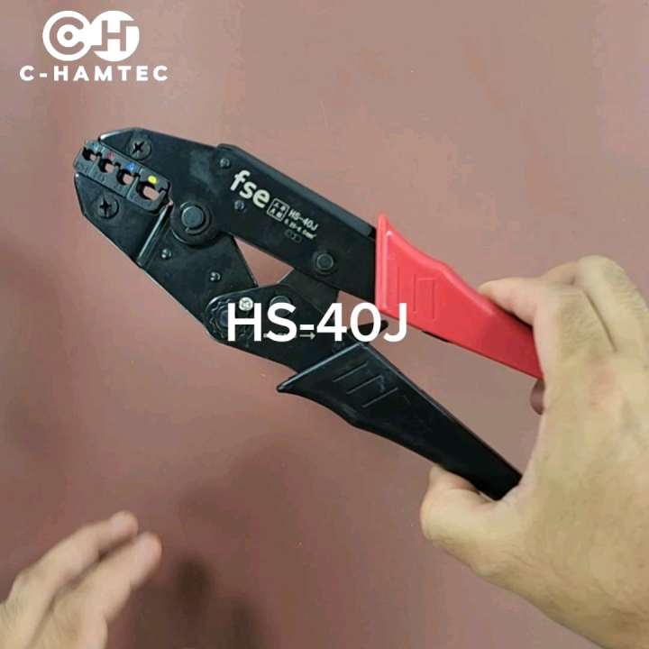 HS-40J คีมย้ำหางปลาแบบมีปลอก(Insulated terminal crimper) ขนาดสาย 0.25-6 ...