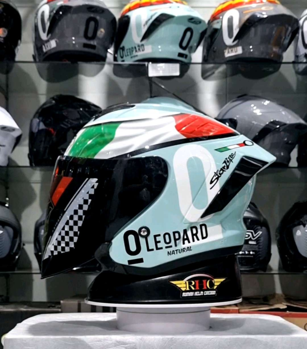 Helm js armor motif leopard | Lazada Indonesia