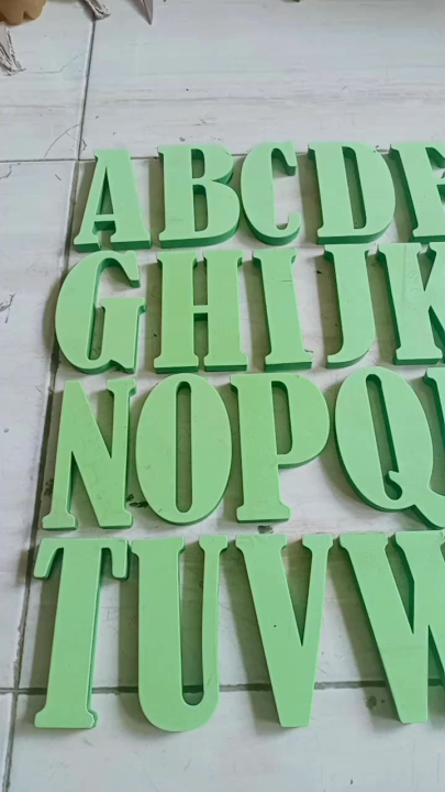 huruf timbul akrilik lapis spon huruf angka akrilik tinggi 10 cm ...