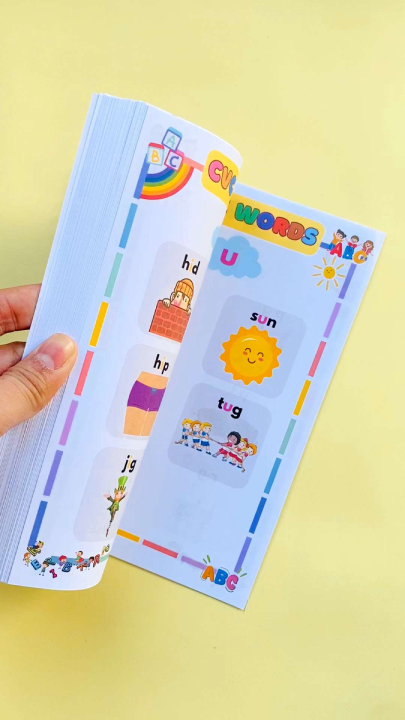 READ AND LEARN BOOK A5 (50PAGES) PHONICS, CVC WORDS, SIGHT WORDS ...