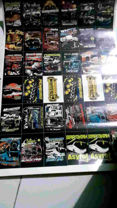 STIKER BUS BASURI 1 LEMBAR ISI 36 KOTAK/BUS VIRAL | Lazada Indonesia