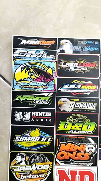 Stiker Sound | Stiker 1 Lembar | Stiker Pack Ukuran 21cmx31cm | Lazada ...