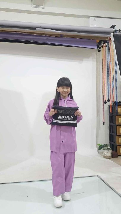 JAS HUJAN ANAK AKULA ANTI REMBES Bahan PVC Tebal Kuat Elastis | Lazada ...