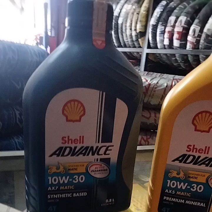 Oli Shell matic original 10W-30 AX5 AX7 beat vario mio | Lazada Indonesia