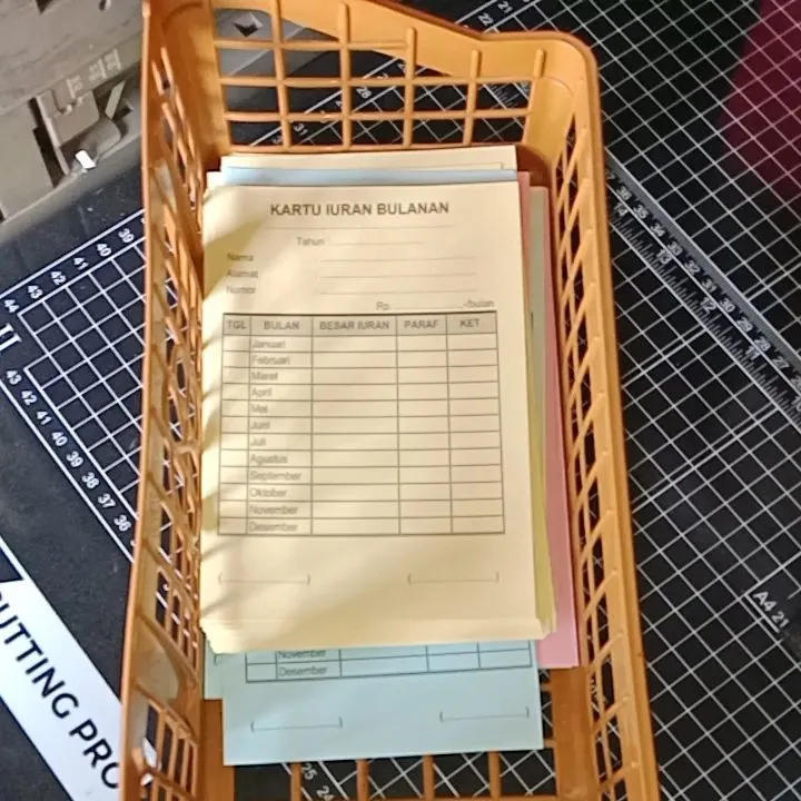 100 PCS KARTU IURAN CUSTOM SPP INFAQ SYAHRIYAH BULANAN RT IURAN ...