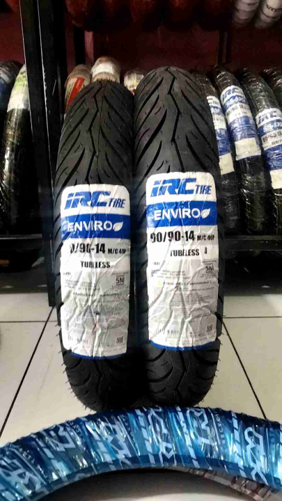 Ban matic tubles IRC enviro 80/90 dan 90/90 ring 14 vario beat fino mio ...
