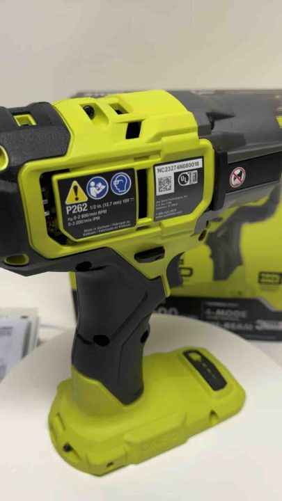 Ryobi P262 HP 18V (600 ft-lbs) Brushless Cordless 4-Mode 1/2 in. Impact ...