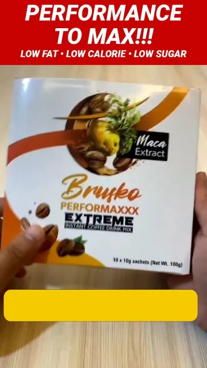 Brusko Performaxx Maca Coffee Ginseng, Maca Extract, and Tongkat Ali ...