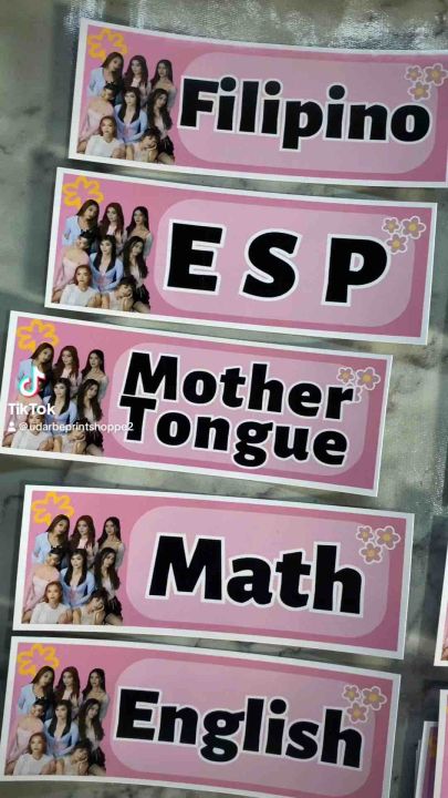 BINI Inspired Subject and Name Stickers (PINK) | Lazada PH BINI Inspired Subject and Name Stickers (PINK) | Lazada PH