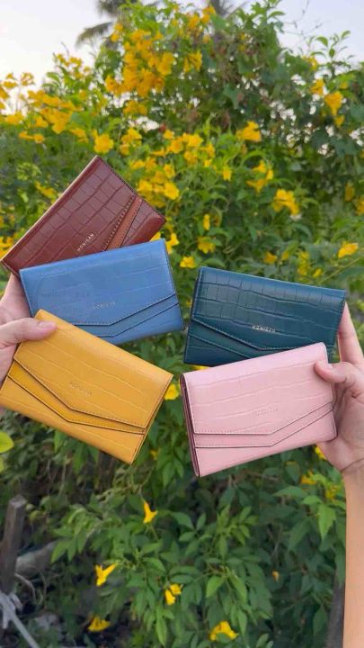 กระเป๋าสตางค์ใบกลาง3พับ Monigan | Lazada.co.th