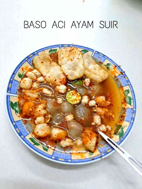 paket 11 pcs baso Aci instan/baso Aci pedas baso Aci isi ayam suir khas ...