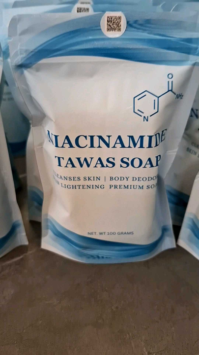 (BUY 1 TAKE 1) FORMULOVE NIACINAMIDE TAWAS SOAP 100g with Qr Code (free Mesh net inside) pouch ...