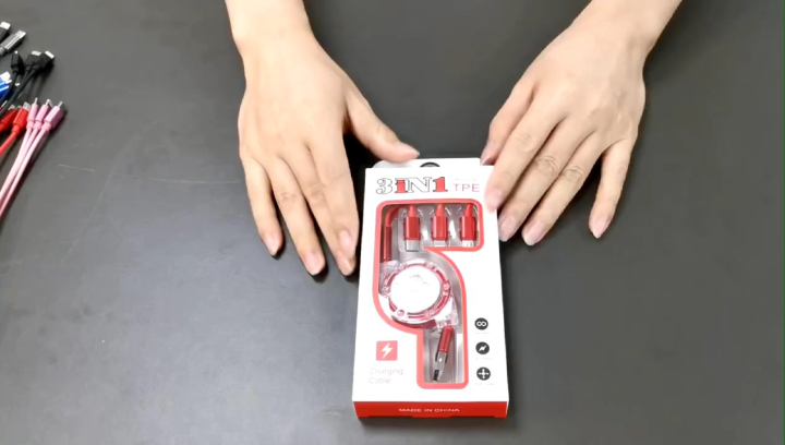Kabel Cas Roll 3 in 1 2.4A Pengisian Cepat 1 Meter | Lazada Indonesia