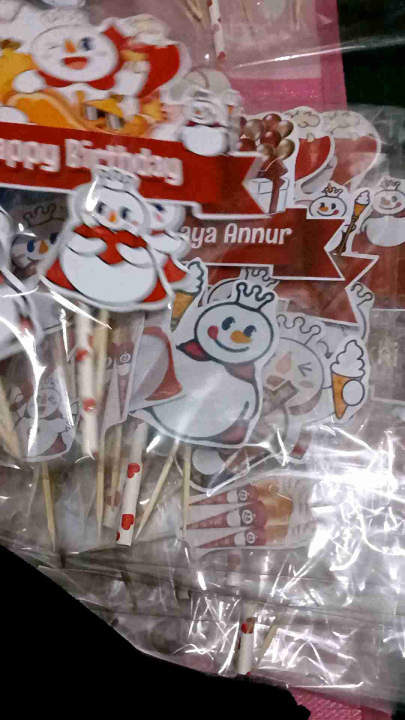 Topper hiasan kue es cream mixue custom nama | Lazada Indonesia