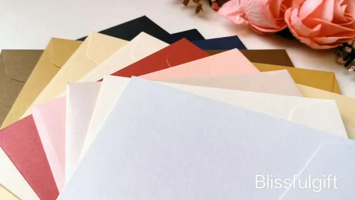 25pcs A5 Thick Cardstock Envelopes Stylish C5 Wedding Invitation Business Card Greeting Card ...