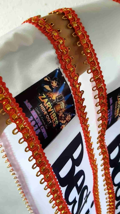 ONHAND CUSTOMIZED SASH FOR PAGEANT AWARDS WITH TRIMMINGS OR WITHOUT ...