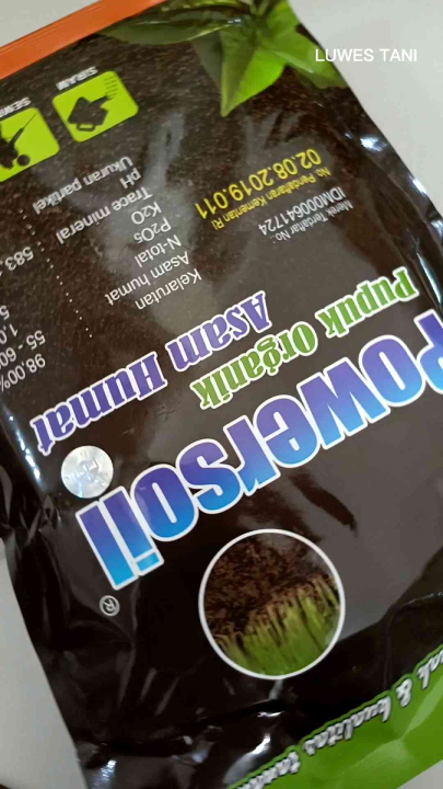 Powersoil 1kg Humic Acid 60% asam humat ( pupuk pembenah Tanah) | Lazada Indonesia