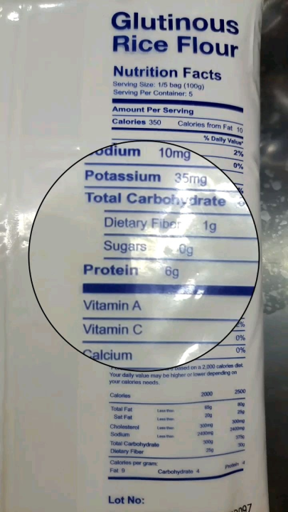 Malagkit Powder/ Glutinous Rice Flour 500g/ pilit galapong sticky rice ...