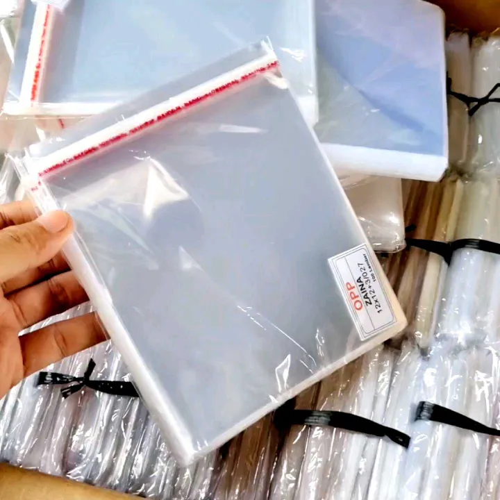 Plastik opp seal 12x12 (100 lembar) plastik lem perekat aksesoris ...