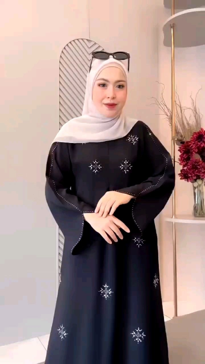 NURIYA ABAYA MATERIAL BAHAN SABRINA LD110 | Lazada Indonesia