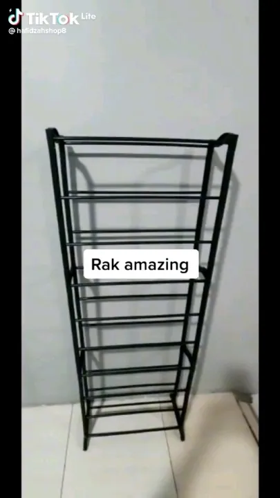 Rak amazing sepatu dan jilbab rakitan 10 susun | Lazada Indonesia