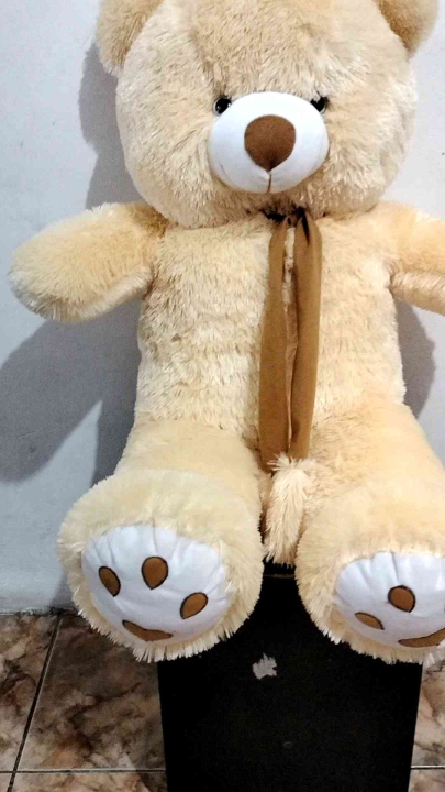 Boneka Teddy Bear Syal Telapak Jumbo 90 cm | Lazada Indonesia