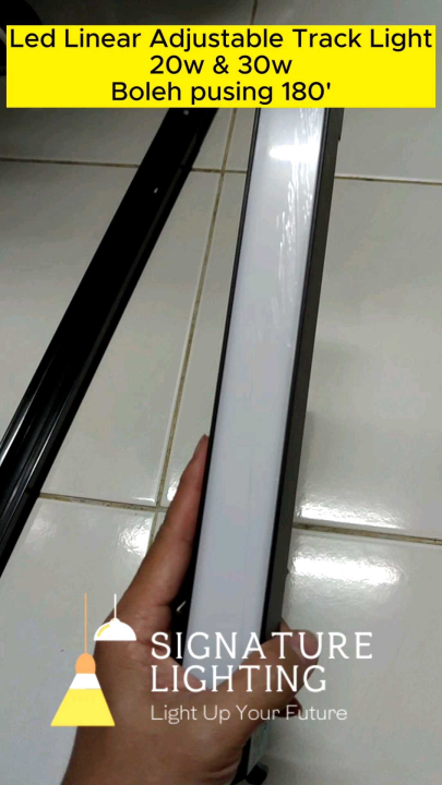 Led Linear Track light 30W / 20W Adjustable Plug & Play Existing Track ...
