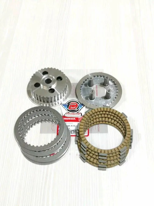 RUMAH KOPLING KAKI4 SET+KAMPAS KOPLING+PLAT GESEK CB150R OLD, CBR150R OLD, CS1, SONIC125 OLD ...
