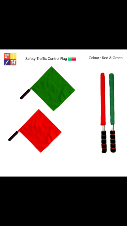 Safety Flag [Traffic Control Flag] Sport Referee Flag / Bendera | Lazada