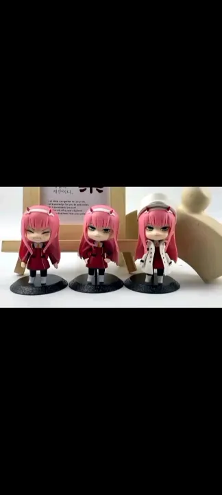 Action Figure Set 3 QPosket Zero Two Chibi Size | Lazada Indonesia