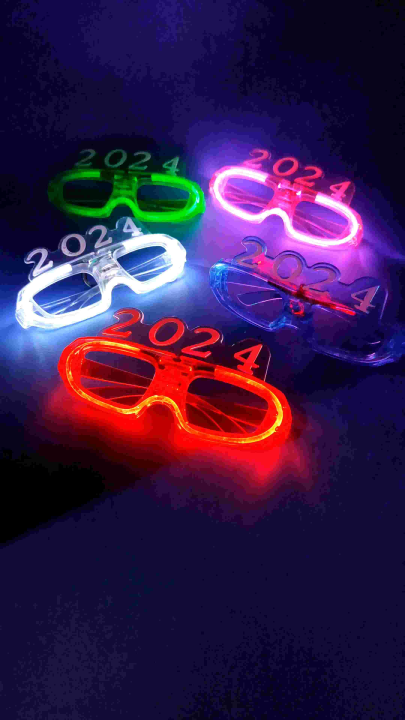 Promo Sale 2025 Flashing Glasess Happy New Year Led Glasses Kacamata ...