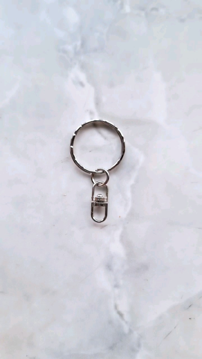 GANCI RING ULIR PUTAR GANTUNGAN KUNCI RANTAI SILVER RING GANCI ...