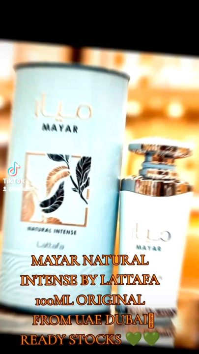 MAYAR NATURAL INTENSE By LATTAFA Perfume 100ml original from UAE Dubai ...