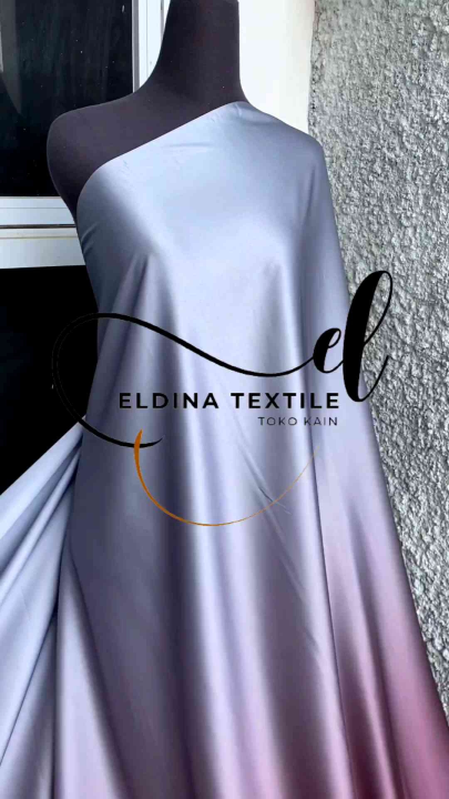 KAIN SILK GRADASI WARNA BARU 2-3 WARNA HARGA 0.5 METER KAIN | Lazada ...