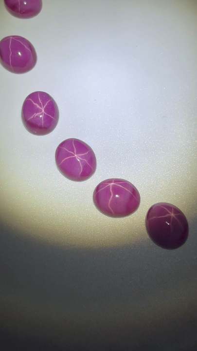 ลิลลี่ สตาร์ สีชมพู พลอย (พลอยสั่งเคราะเนื้อแข็ง) สีชมพู PINK LINDY ...