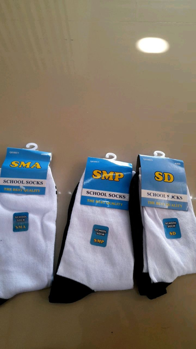Kaos Kaki Sekolah Hitam Putih Hitam polos Anak SD/SMP/SMA PE COMPUTER ...