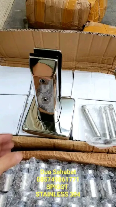 Spigot pedestal tiang railing kaca kaki spigote stainless steel 304 ...