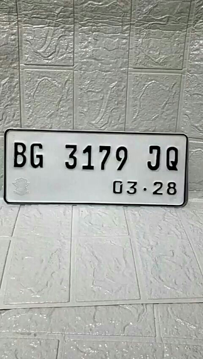 Plat nomor motor font baru | Lazada Indonesia