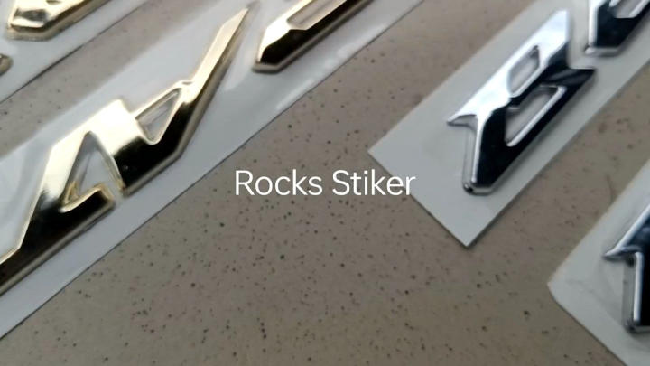 Emblem 3D timbul motor honda tulisan BEAT warna CHROME & GOLD sepasang ...