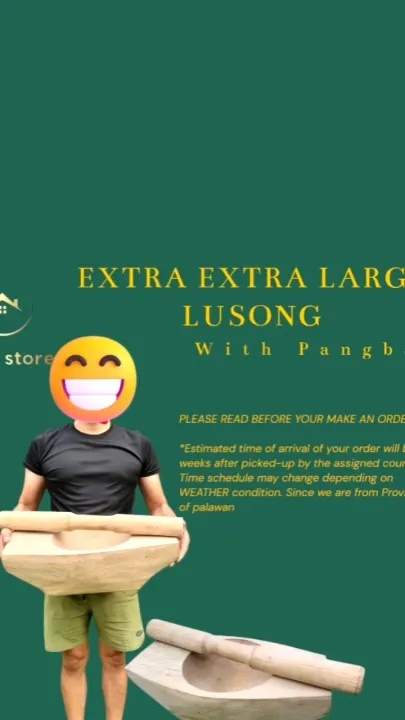 Bayuhan Wooden Lusong with pangbayo | Lazada PH