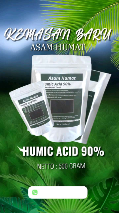 Pupuk Asam Humat Humic Acid 90% Original Asli Untuk Tanaman Cabai ...