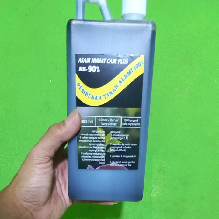 BASICFARM | Asam humat cair plus. pupuk penggembur tanah Humic Acid 90% isi 1 liter. | Lazada ...