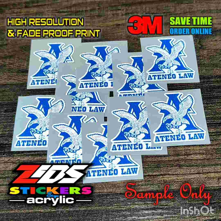 ateneo law 3m reflective stickers laminated sticker for cars, motorcyle ...